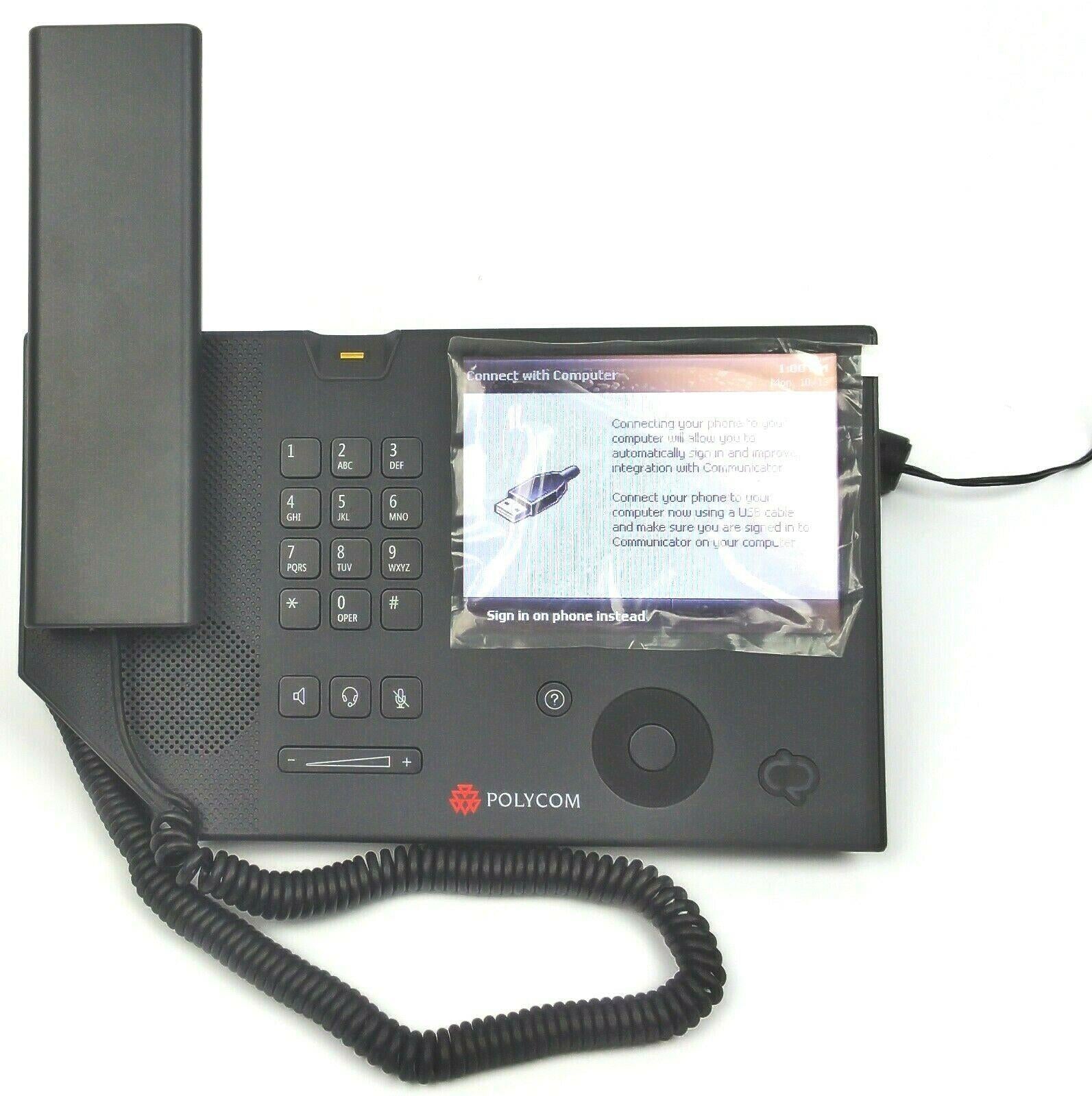 Polycom Cx700 Ip Voip Touch Screen Business Office Desk Phone D2200314