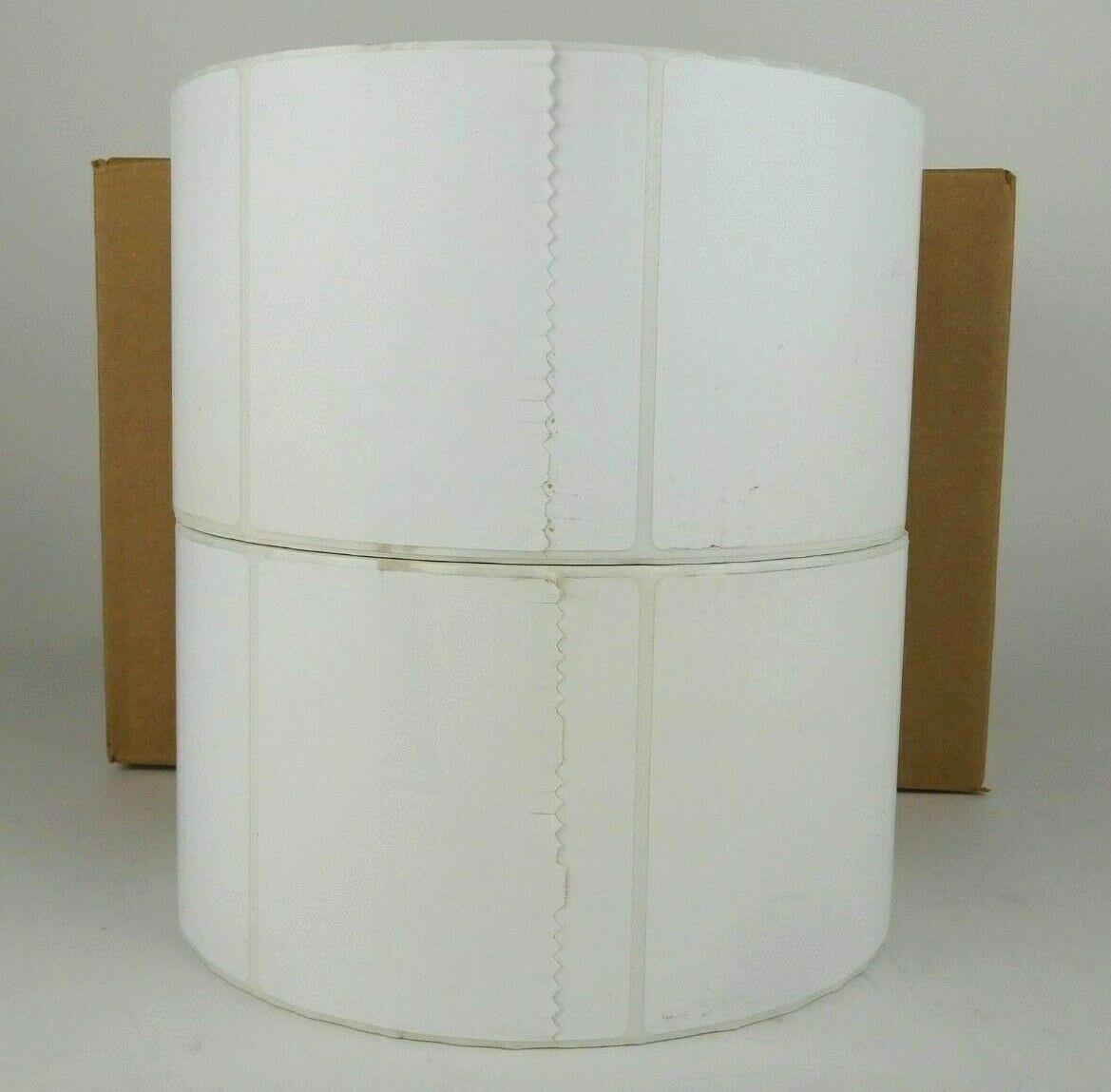 Perforated 5" x 4" Thermal Transfer 3" Core Labels White - 2 Rolls ...