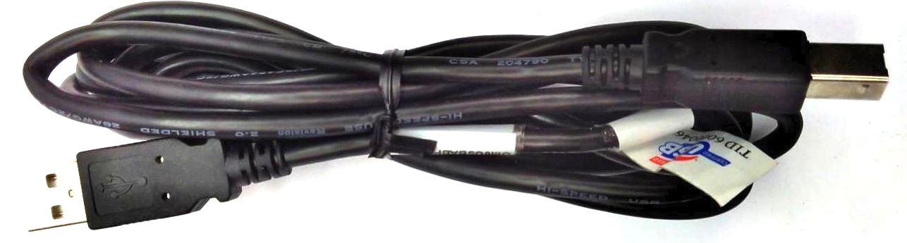 USB Printer Cable Hi-Speed 6ft Type A Male to USB Type B Male TID 6000 ...