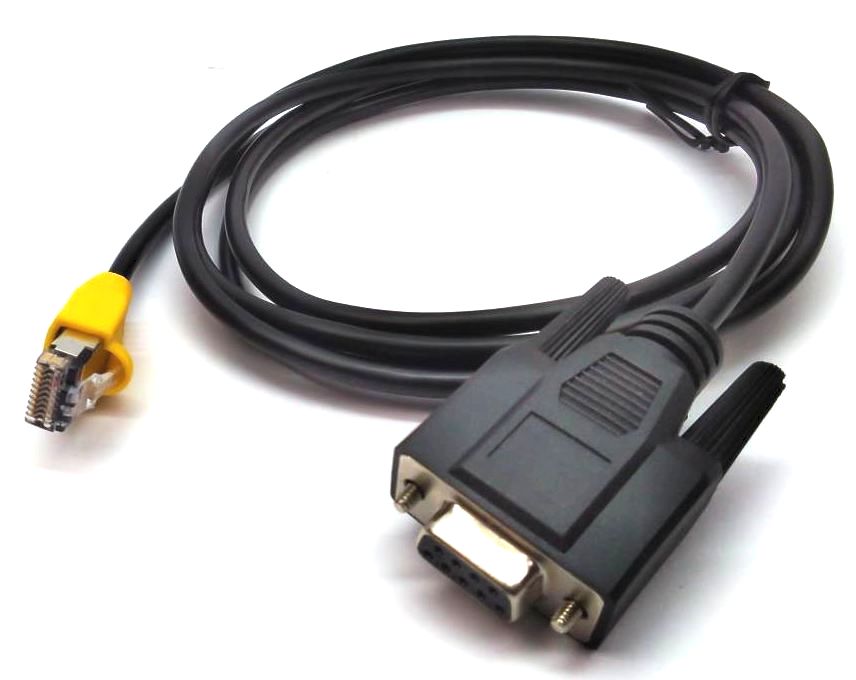 RJ50 to DB9F Data Cable Shielded 6ft Power Custom Pinout C2G CTG-70826 ...