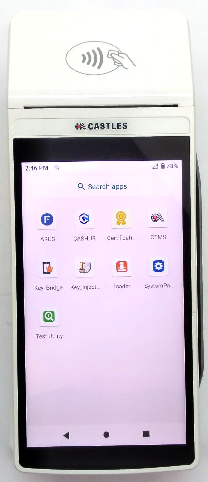 Castles SATURN1000 Card Payment Terminal Contactless 10512037 + Dock S ...