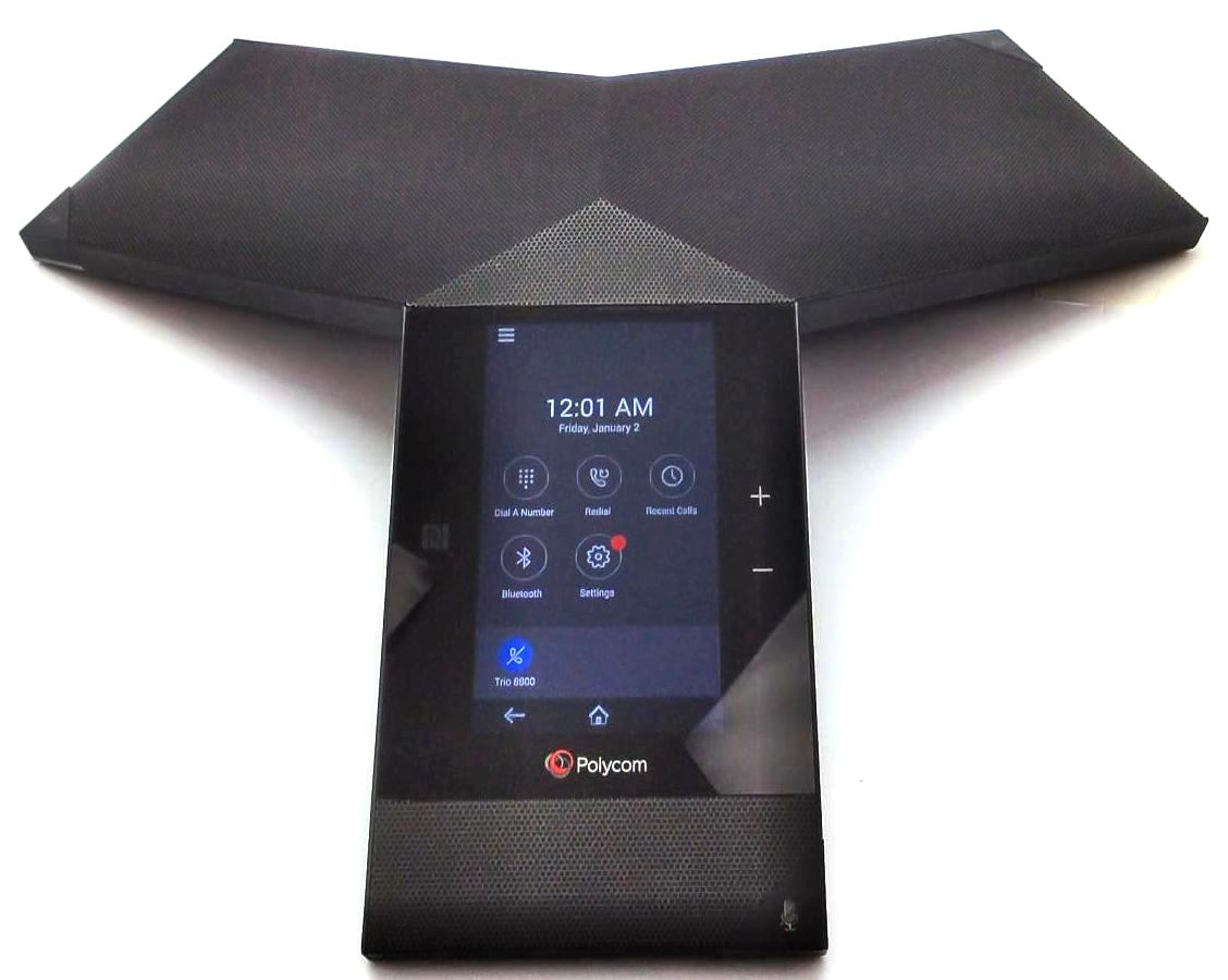 Polycom Real Presence Trio 8800 Conference Phone Desktop 5” LCD 2201-6 ...