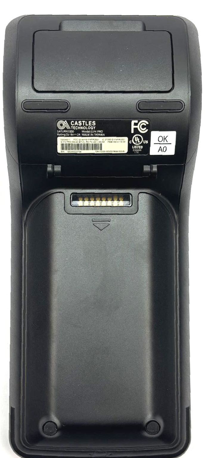 Castles Technology S1F4 PRO SATURN1000 Payment Terminal Touch Wireless ...