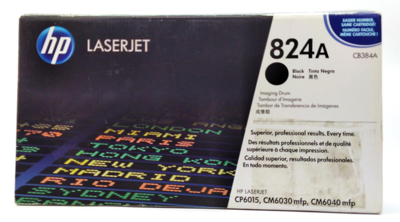 HP 824A LaserJet Toner Cartridge Black Image Drum Unit CB384A Genuine ...