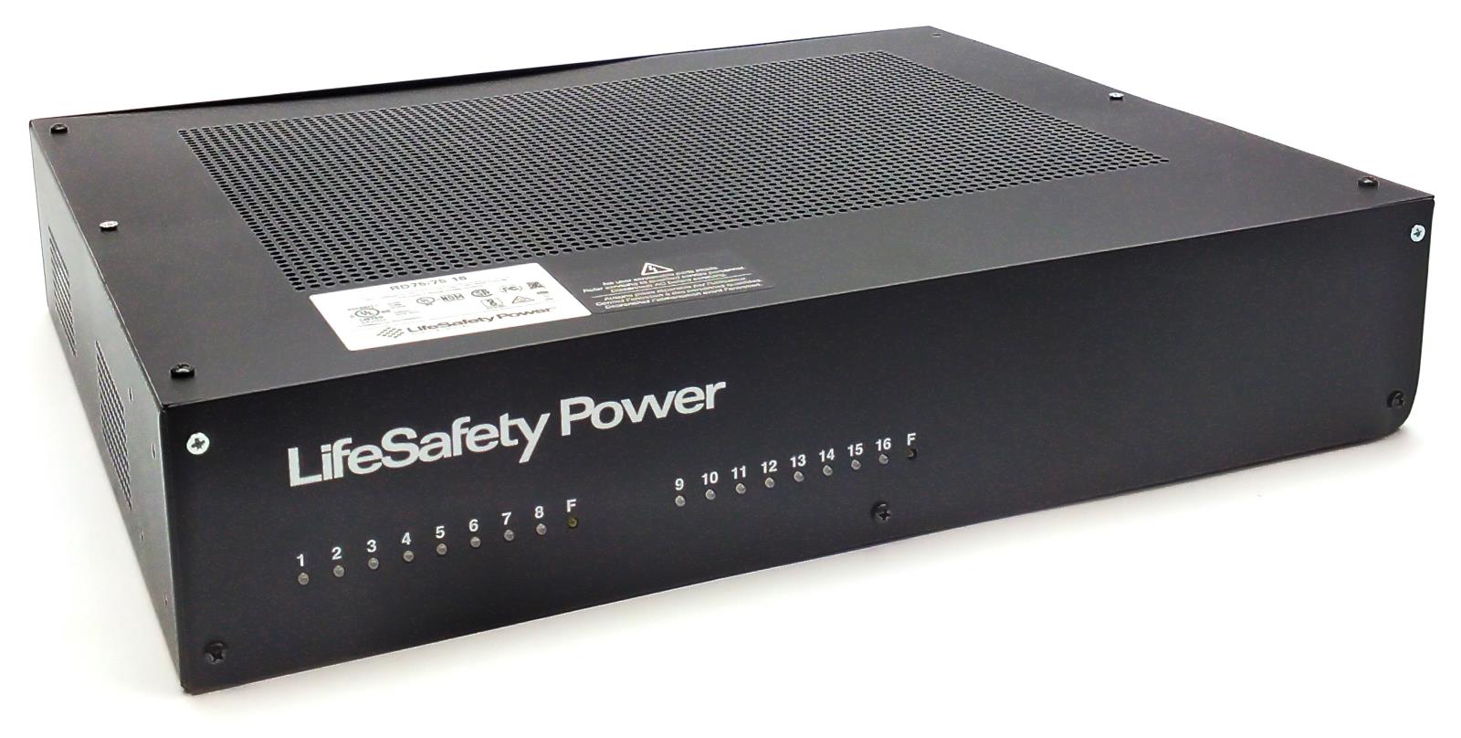 LifeSafety Power 150W Rackmount Power Supply 12/24V 16 Outputs RD75/75 ...