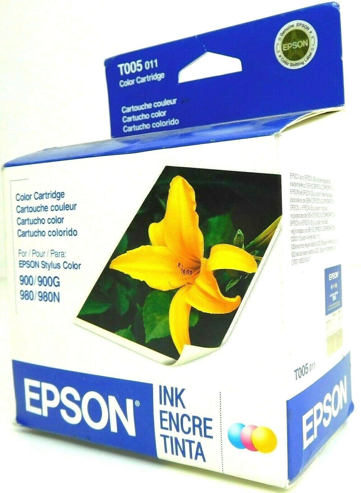 Epson Stylus 900G Ink Color Cartridge T005 001 - Genuine Tri-color Car ...